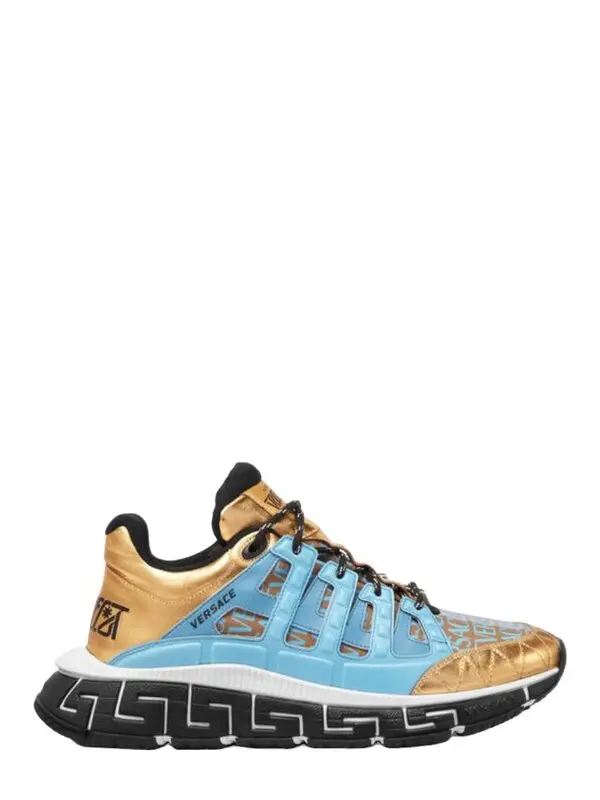 Versace Trigreca Leather Sneakers - Multicolor