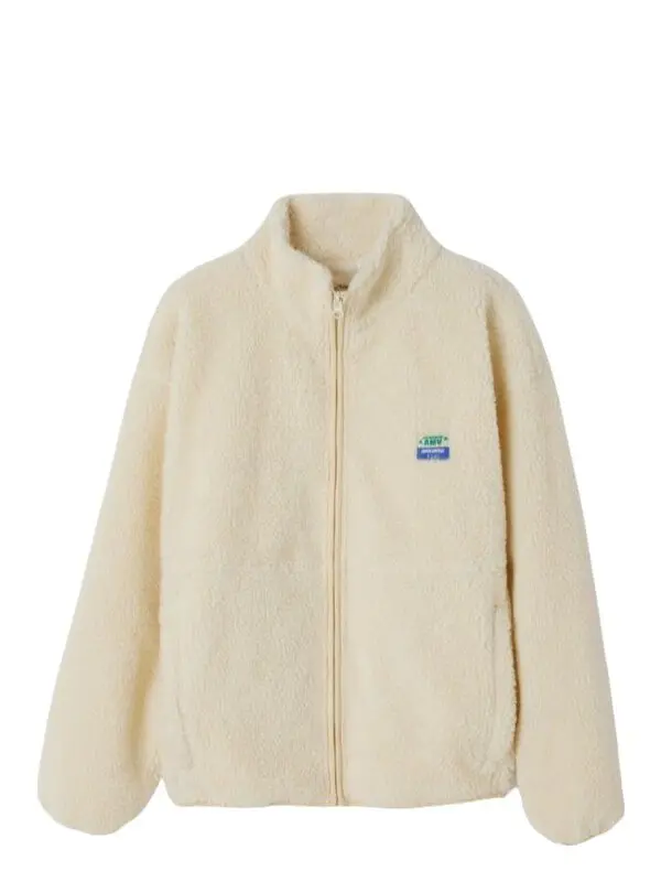 American Vintage Fleece Zip-up Jacket - Ecru