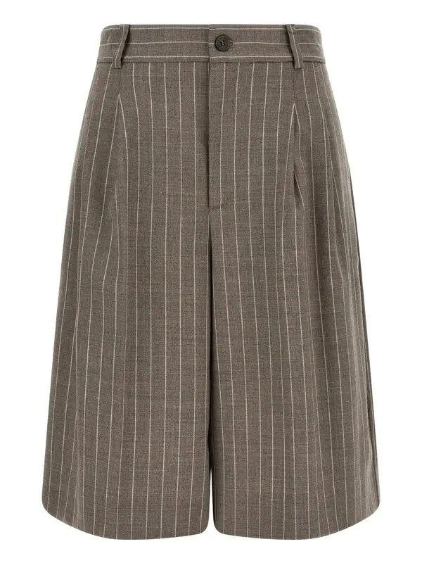 P.a.r.o.s.h Striped Shorts - Brown