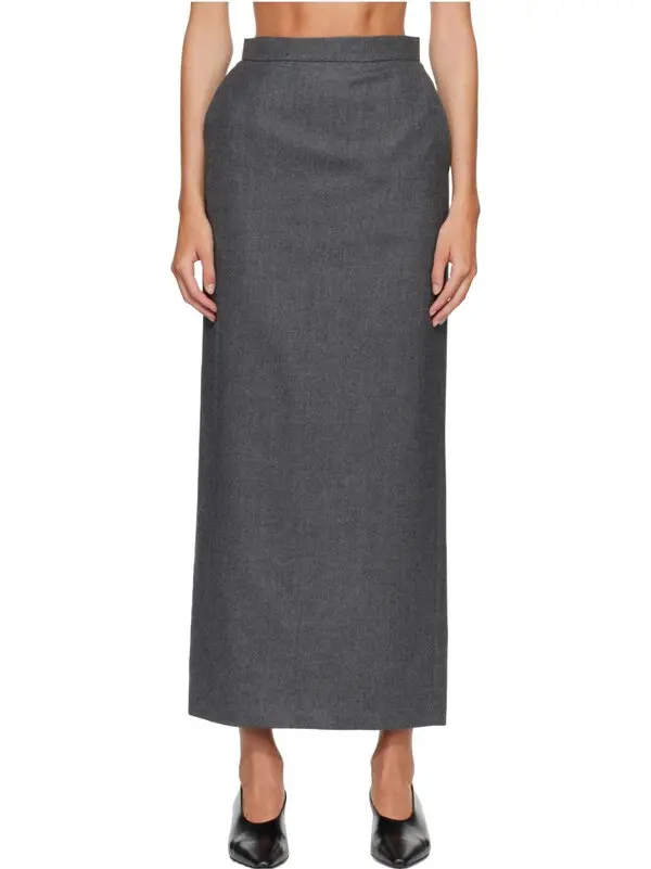 R2W Melonia Wool Skirt - Grey