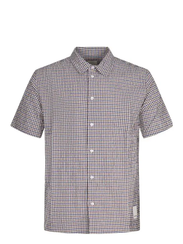 Emporio Armani Checked Short-sleeve Shirt - Brown