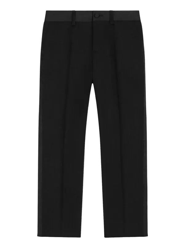 Dolce & Gabbana Tailored Wool-blend Trousers - Black