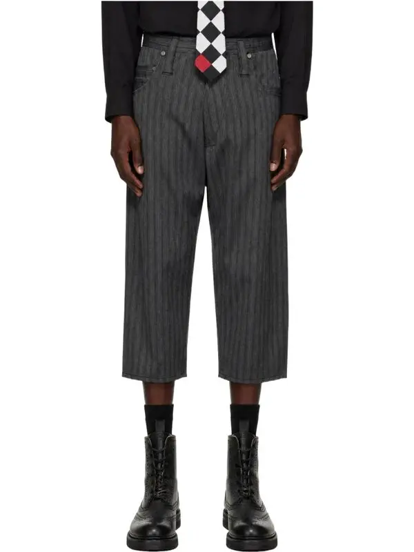 Junya Watanabe Logo Casual Pants - Black/gray