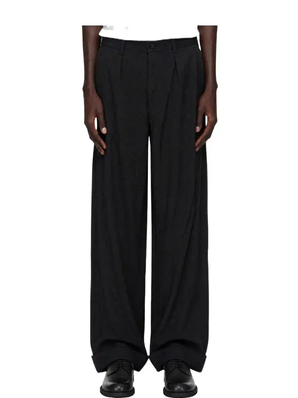 Junya Watanabe Logo Casual Pants - Black/grey