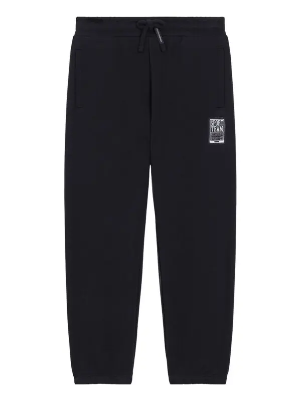 Dolce & Gabbana Fleece Sweatpants With Logo - Blue