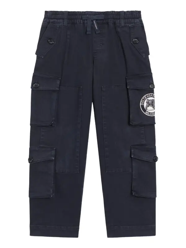 Dolce & Gabbana Gabardine Cargo Trousers - Multi-color