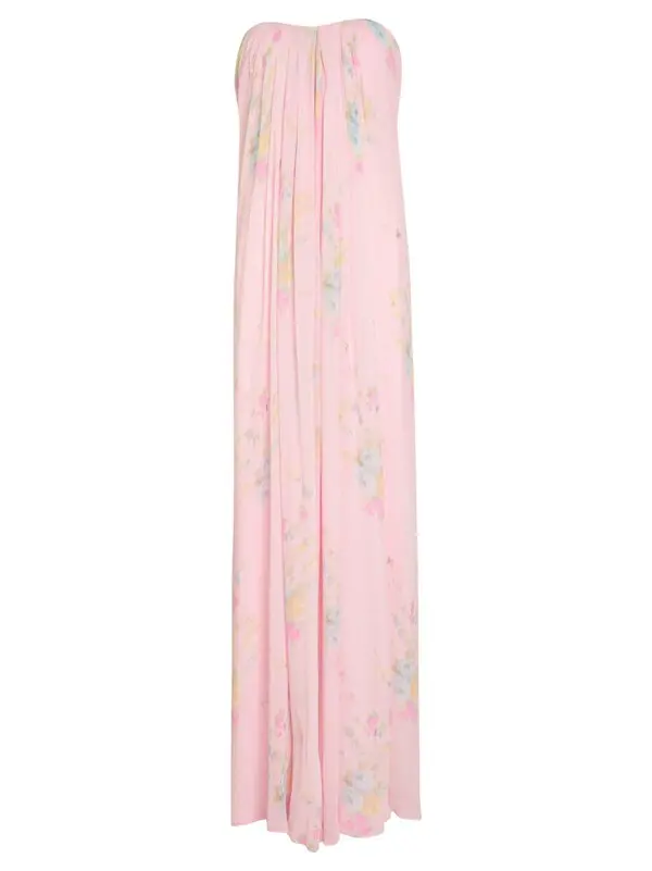 LoveShackFancy Emara Floral Gown - Pink