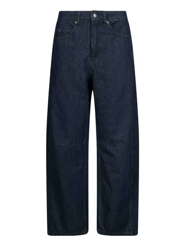 Soeur High-waisted Wide-leg Jeans - Blue-gray