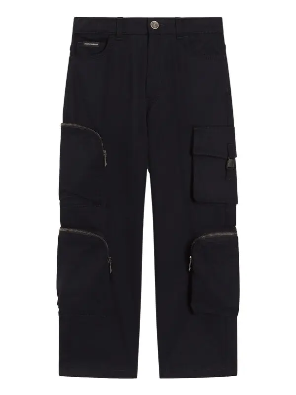 Dolce & Gabbana 5-pocket Cotton Trousers - Blue