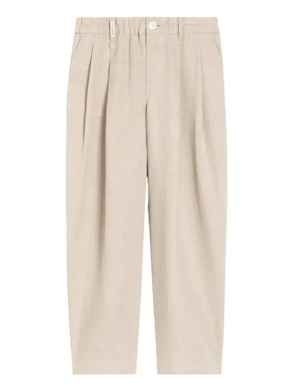 Dolce & Gabbana Linen Jogging Trousers - Beige