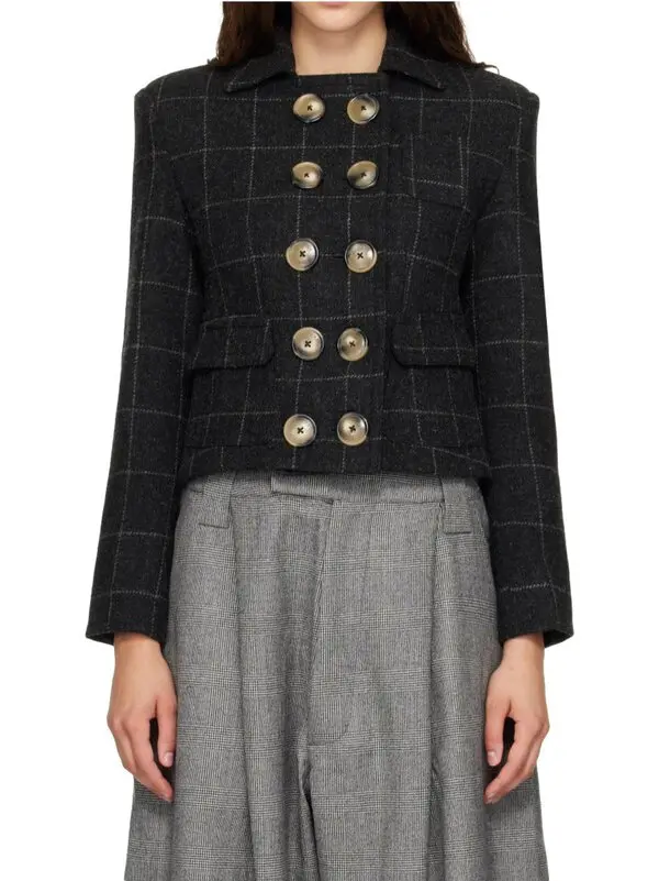 Vaquera Melton Shrunken Wool Jacket - Black