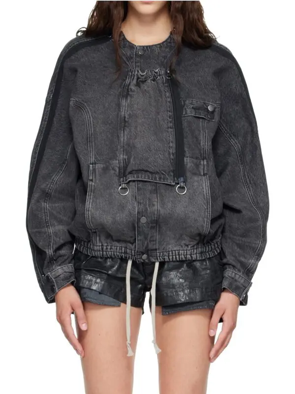 STEFAN COOKE Airshow Denim Jacket - Charcoal
