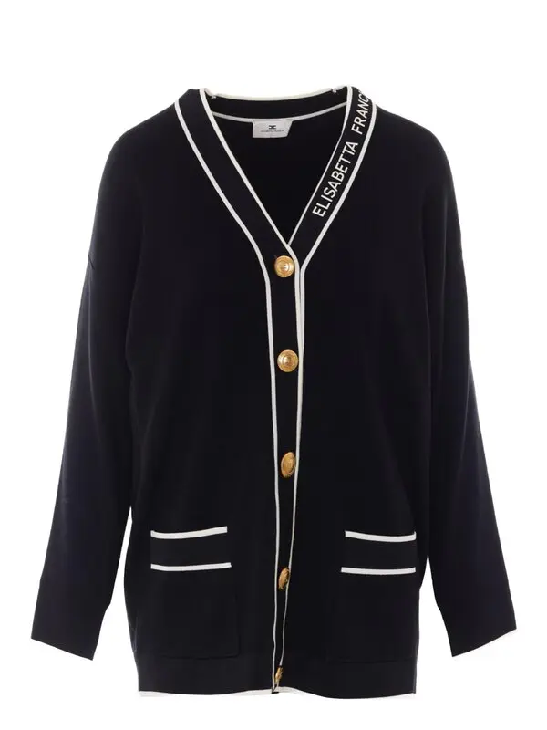 Elisabetta Franchi Logo Trim Cardigan - No