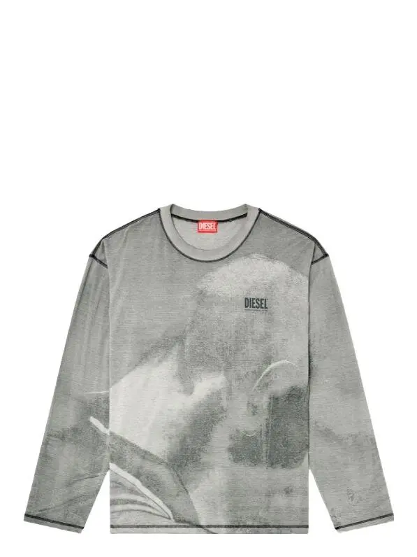 DIESEL® T-boxt Ls Nc-v-1 T-shirt - Grey