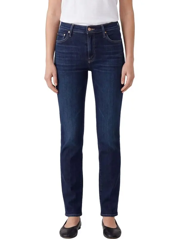 MOTHER Rascal Skimp Mid-rise Skinny Jeans In Stretch Denim - Blue