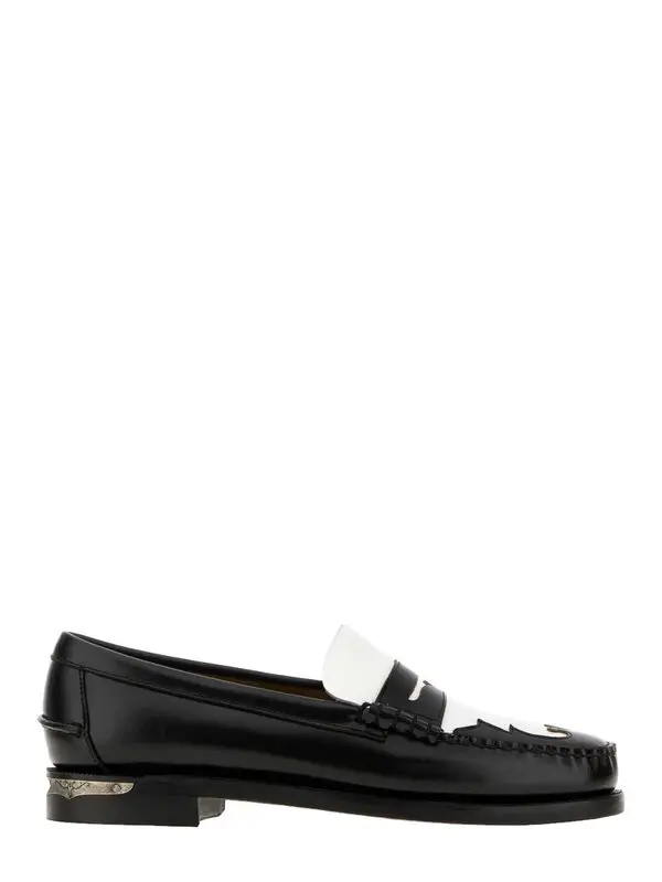 SEBAGO Dan Scarabeo Bi Leather Penny Loafers - Black 1