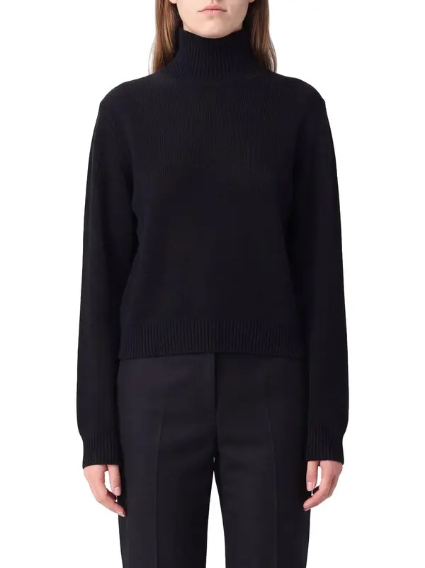 RÓHE Wool And Cashmere Blend Turtleneck Jumper With Ribbed Cuffs And Hem - Black