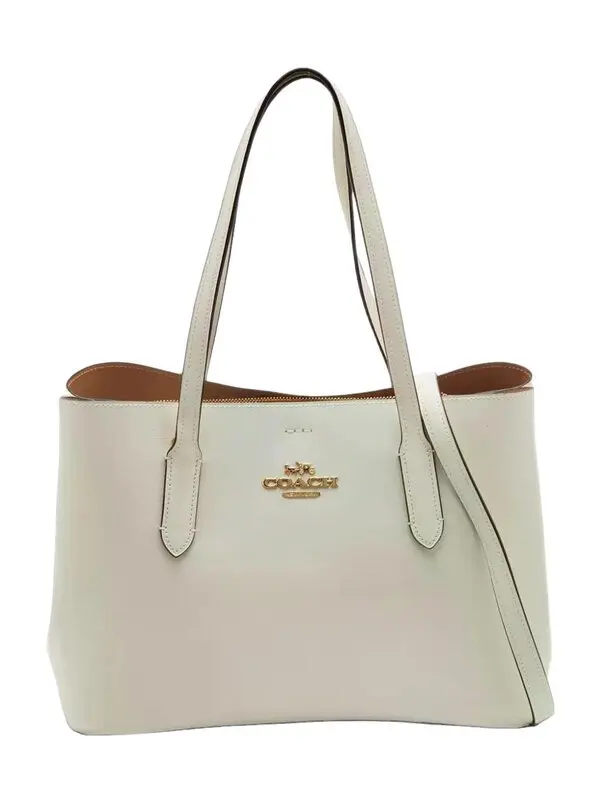 COACH Avenue Leather Tote Bag - White
