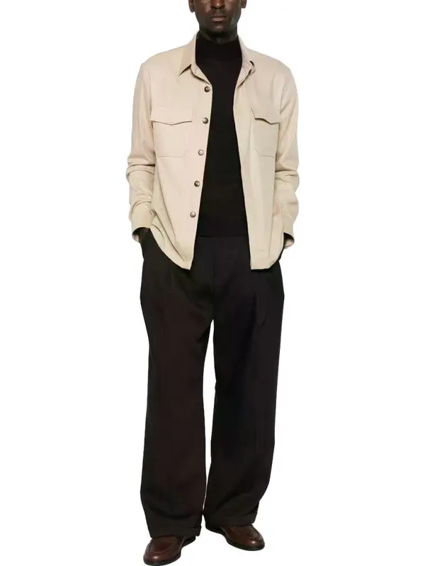 Canali Button-up Flap-pocket Jacket - Neutrals