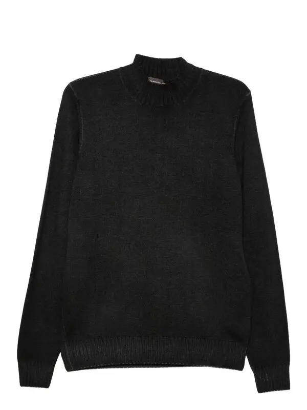 FILIPPO DE LAURENTIIS Ribbed-trim High-neck Sweater - Black