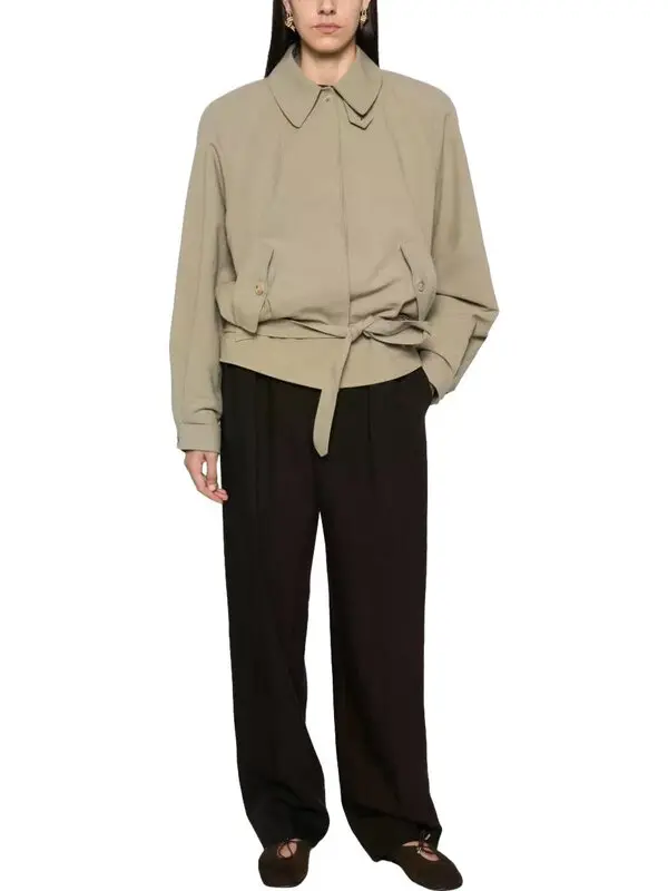 Magda Butrym Belted Button-up Jacket - Neutrals