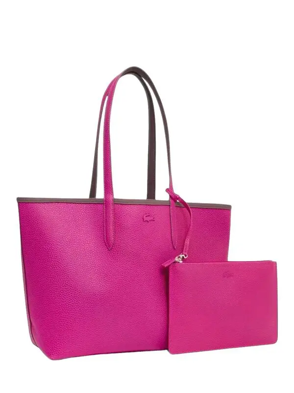 Lacoste Anna Reversible Tote Bag With Pouch - Pink