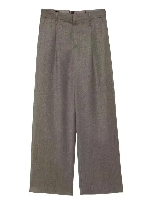 Emporio Armani Pleated Trousers - Neutrals