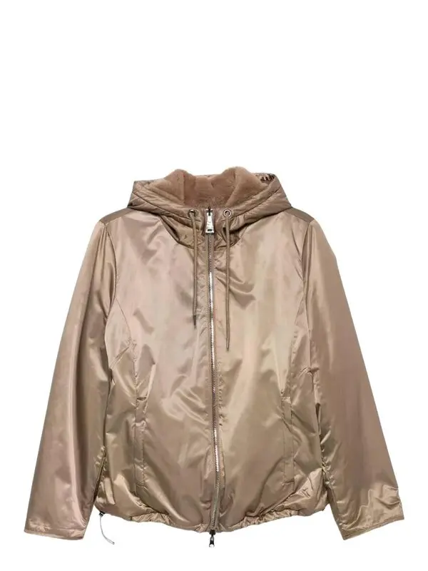 BETTY BARCLAY Faux-fur Hooded Jacket - Brown