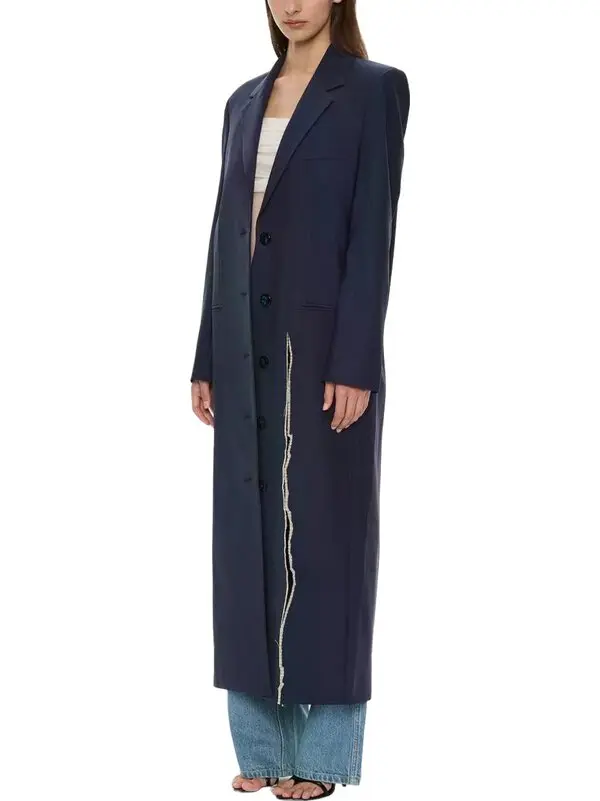 Christopher Esber Torrent Tailored Single-breasted Coat - Blue