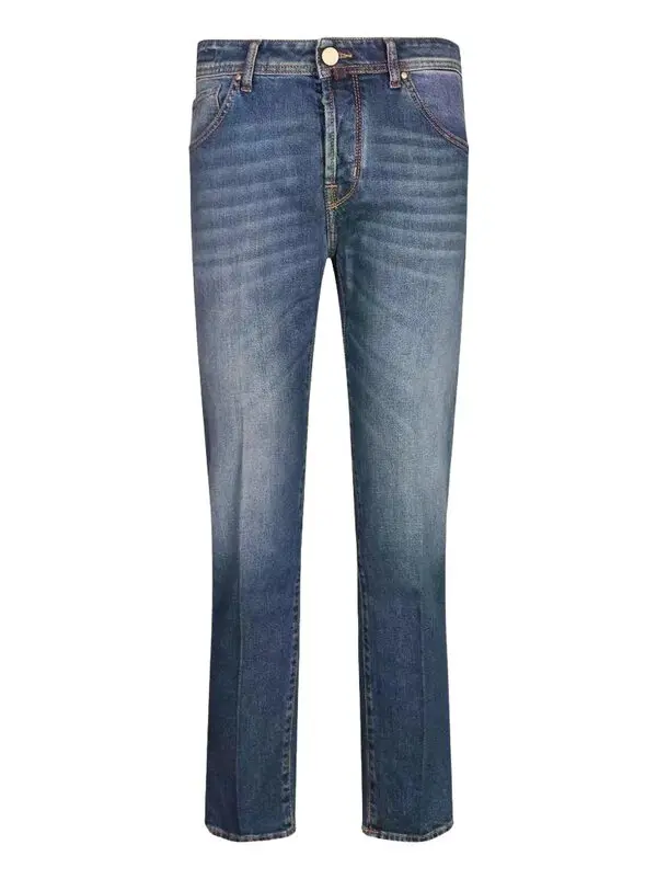 JACOB COHЁN Faded-effect Straight-leg Jeans - Blue