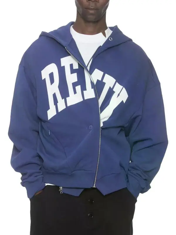 SPENCER BADU Remix Zip-up Hoodie - Blue