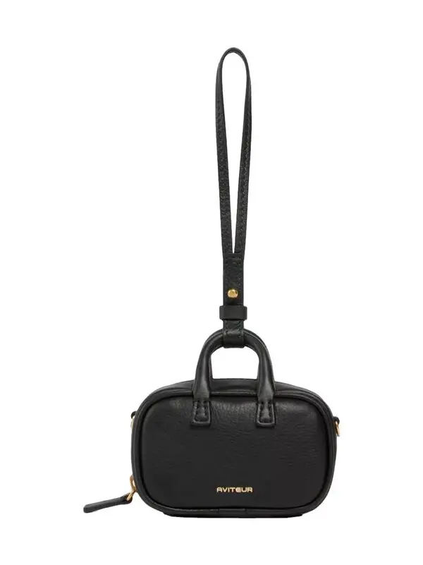 AVITEUR Mini Maia Shoulder Bag - Black