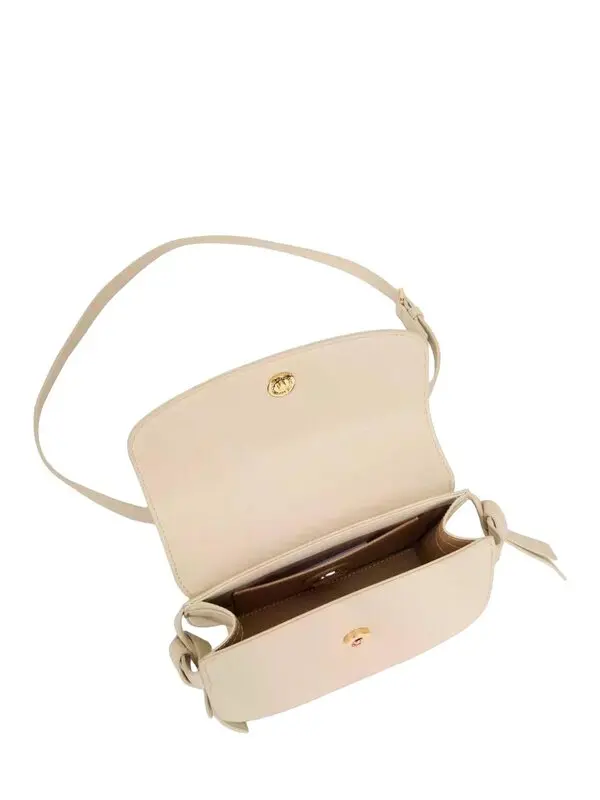 Moschino Logo-plaque Shoulder Bag - Neutrals