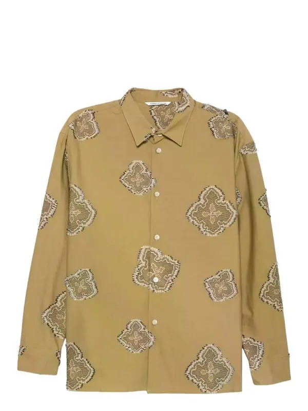 A KIND OF GUISE Derbin Paisley-embroidered Shirt - Green