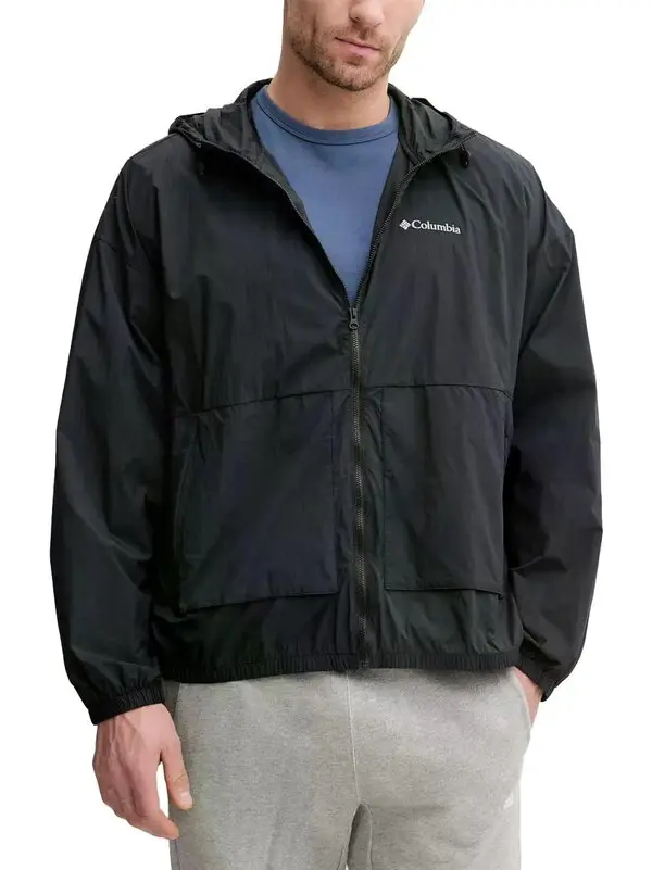 Columbia Street Heights Logo-print Hooded Jacket - Black