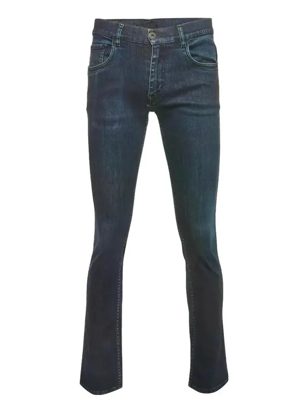 Prada Faded-effect Slim-fit Jeans - Blue