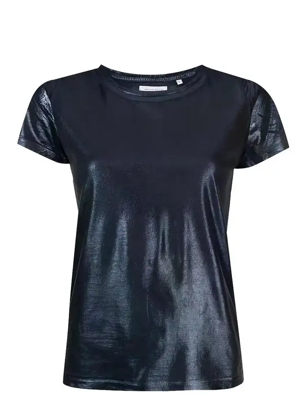 MADISON MAISON Lamina Metallic-foil T-shirt - Blue