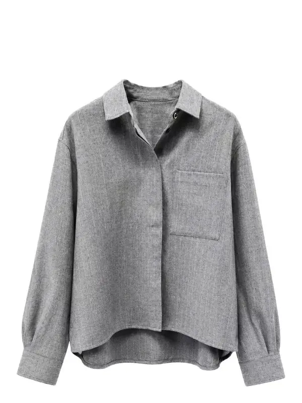 NINE:INTHE:MORNING Arizona Pinstripe Shirt - Grey