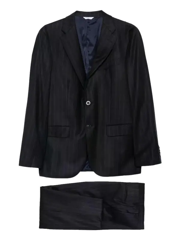 Boglioli Pinstripe-pattern Suit - Blue