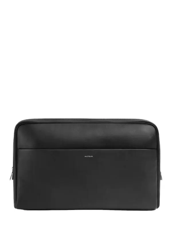 AVITEUR Leather Laptop Case - Black