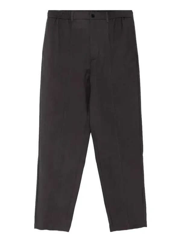 Emporio Armani Elasticated-waist Trousers - Grey