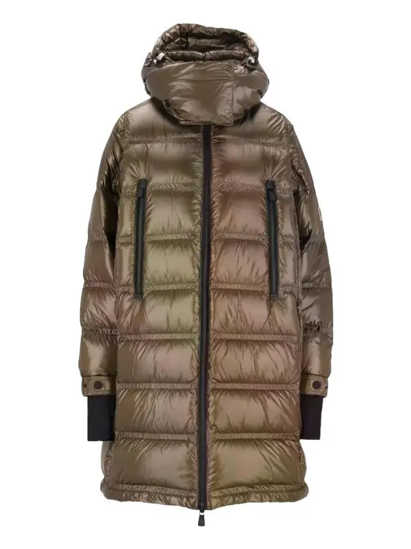 Moncler Rochelairs Hooded Padded Coat - Brown