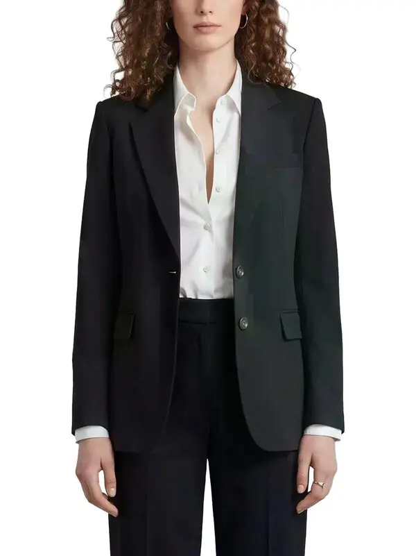 SUTTON NEW YORK Single-breasted Stretch-canvas Blazer - Black