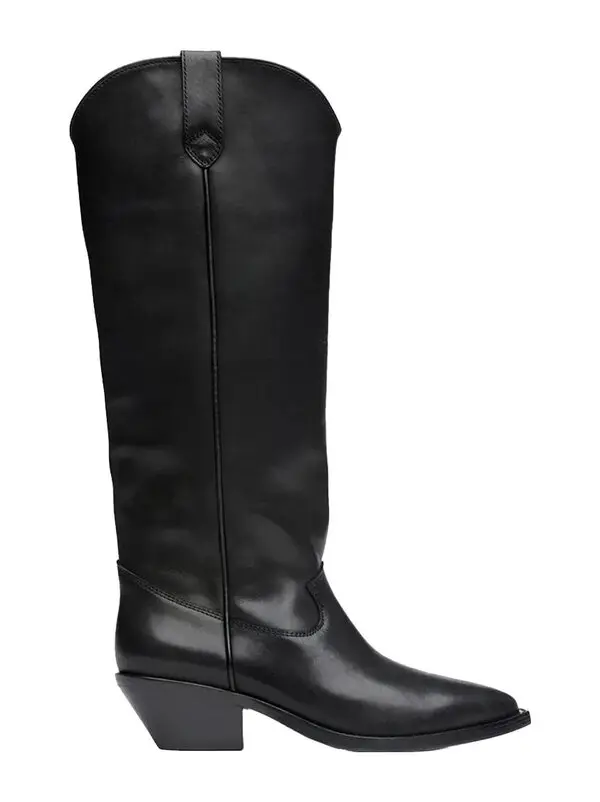 Ash Dolly Western Boots - Black