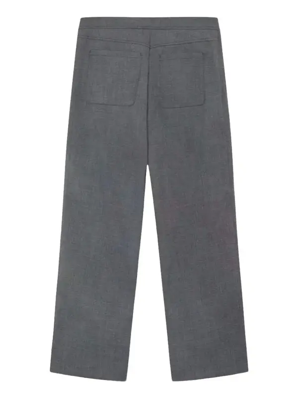 WON HUNDRED Lulu Pleated Straight-leg Trousers - Grey