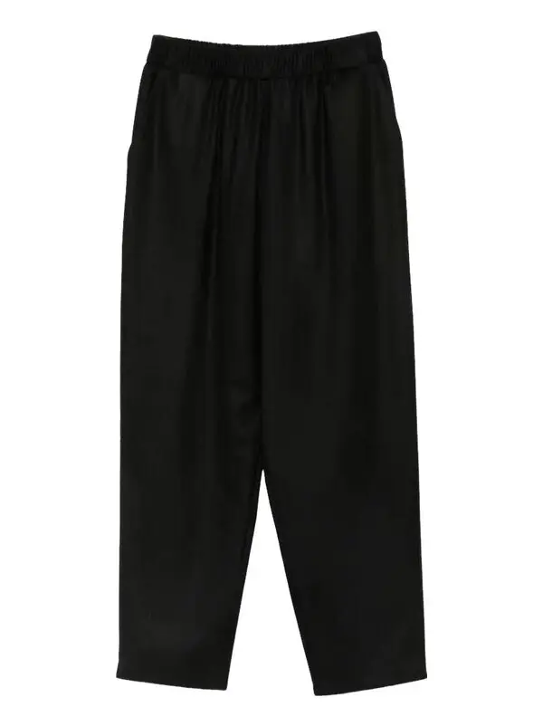Dusan Elasticated-waist Trousers - Black