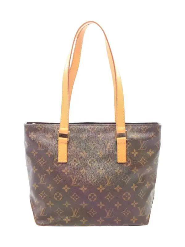 LOUIS VUITTON 2003 Monogram Cabas Piano Tote Bag - Brown
