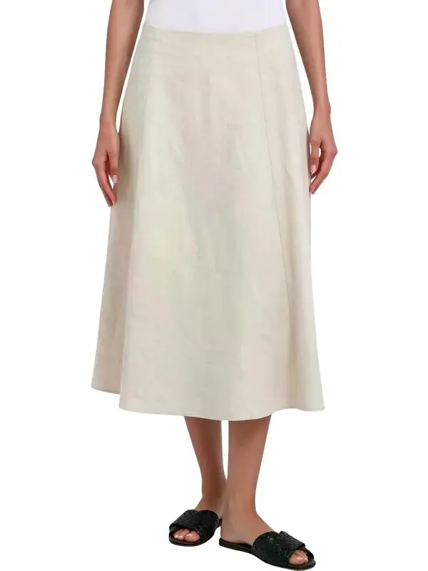 Brunello Cucinelli Midi A-line Skirt - Neutrals
