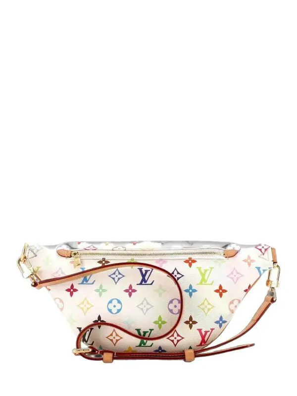 LOUIS VUITTON X Takashi Murakami High Rise Bum Bag Monogram Multicolor Belt Bag - White