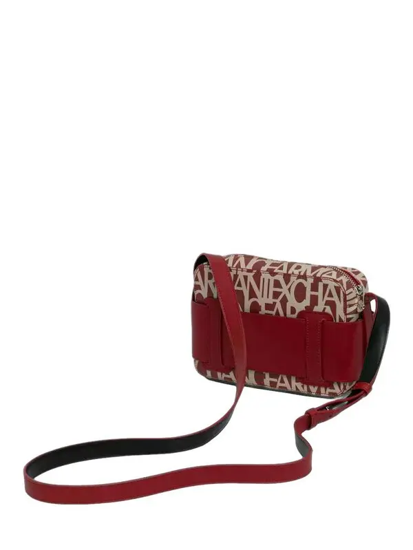 Armani Exchange Logo-print Buckle-detail Shoulder Bag - Red